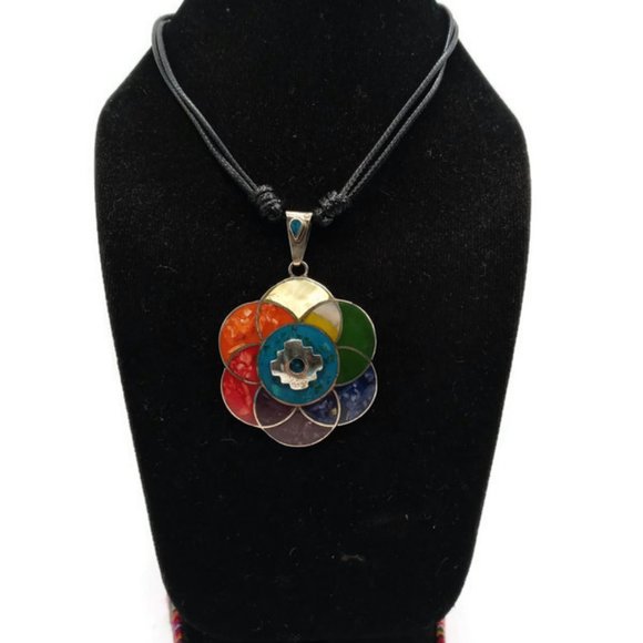 Jewelry | Pachamama Inca Flowers Necklace Handmade From Alpaca And ...